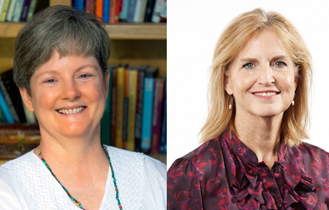 Portrait images of Kristine Munoz and Julie Zielinski.